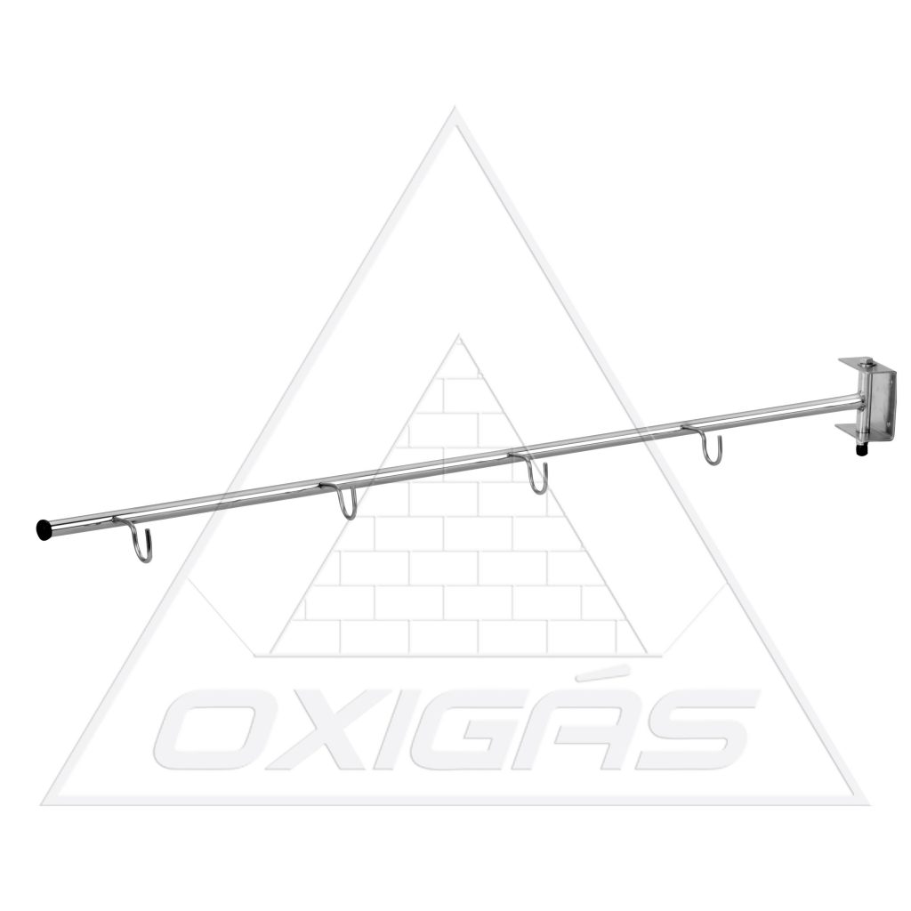 Suporte Aço Inox para Soro - Oxigás Engenharia Suporte Aço Inox para Soro - Oxigás Engenharia